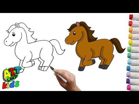 Horse Drawing For Kids