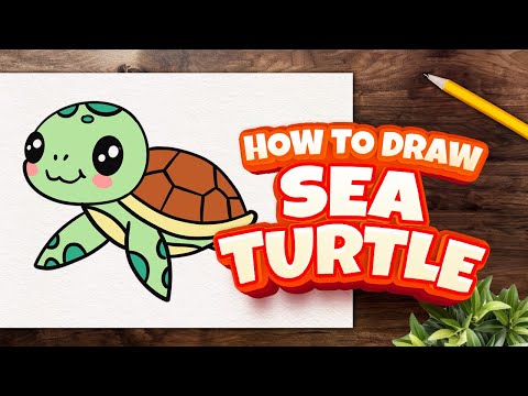 How To Draw A Turtle For Kids | 40 Easy Lessons on Drawing Turtles