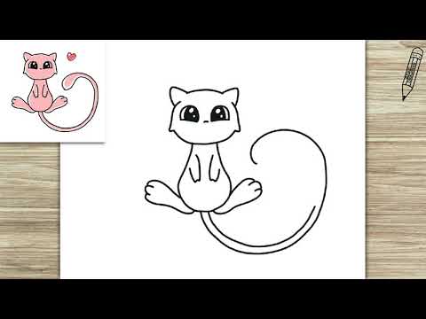 A Step-by-Step Guide to Drawing Mew from Pokémon