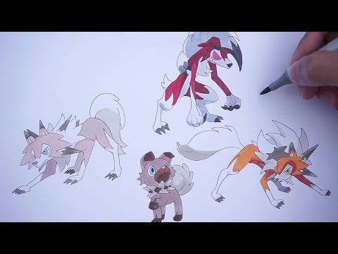 Mastering Lycanroc from Pokémon: Drawing Guide