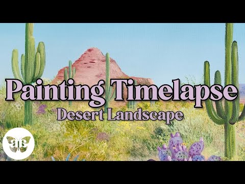 How to Paint a Desert Landscape| 40 Easy Lessons on Painting a Desert ...