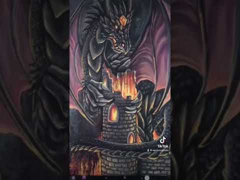 How to Paint a Dragon | 40 Easy Lessons on Painting a Dragon