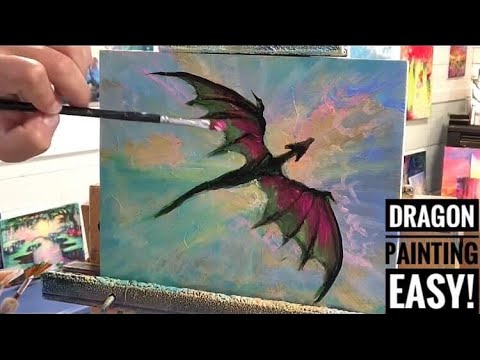 How to Paint a Dragon | 40 Easy Lessons on Painting a Dragon
