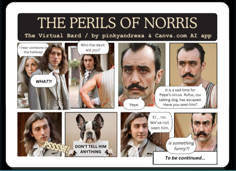 The Perils of Norris AI cartoon by pinkyandrexa aka Sara L Russell ...